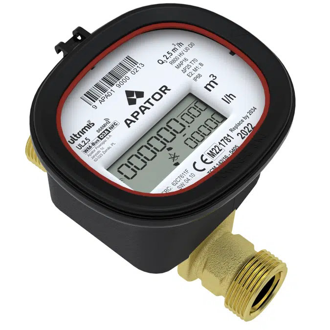 BIM objects - Free download! UL 2,5 ULTRIMIS Ultrasonic Water Meter ...