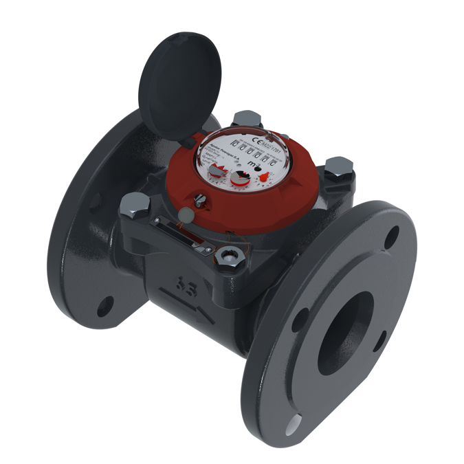 BIM objects - Free download! MWN130 65 Nubis Propeller Water Meter ...