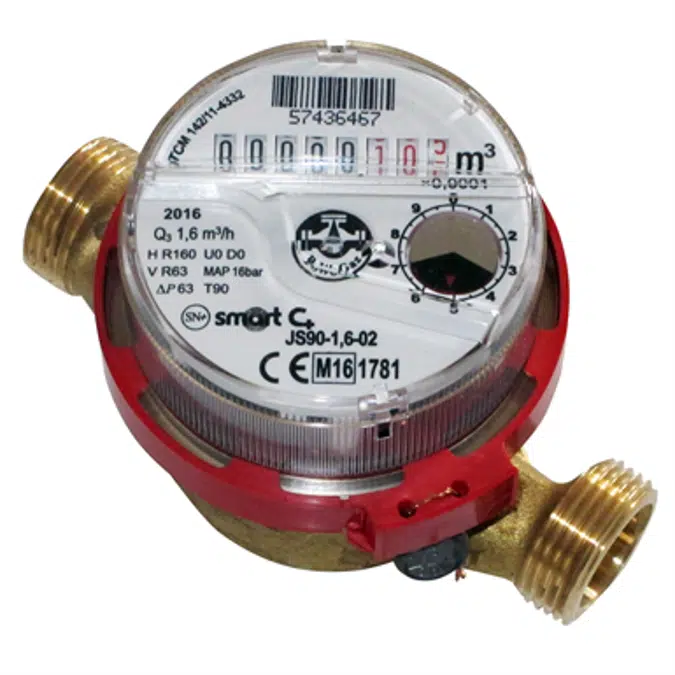 BIM objects - Free download! JS90 4-02 SMART C+ Vane-Wheel Single-Jet ...