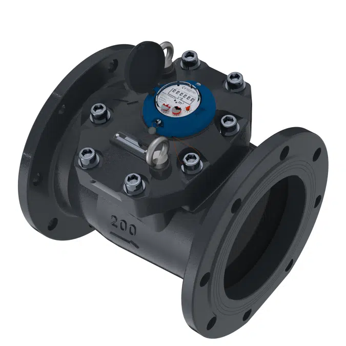 BIM objects - Free download! MWN 200 Nubis Propeller Water Meter ...