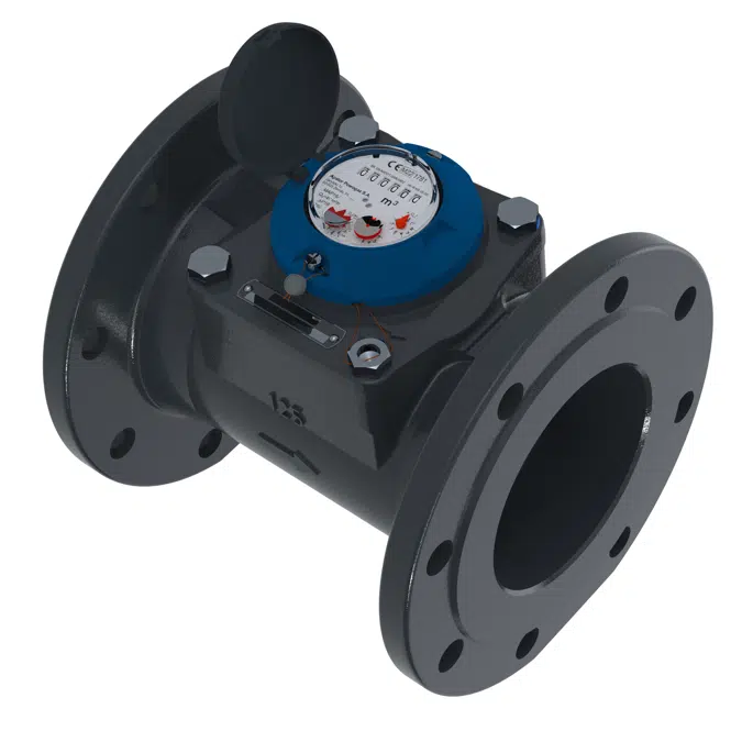 BIM objects - Free download! MWN 125 Nubis Propeller Water Meter ...