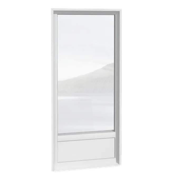 Objetos BIM - ¡Descarga gratis! porte-fenêtre 1 vantail ALU, avec ou ...