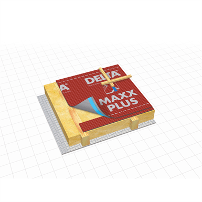 BIM objects - Free download! DELTA®-MAXX PLUS - Pitched roof course 0 ...