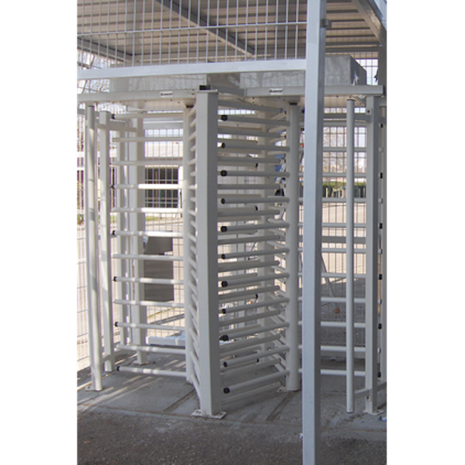 BIM objects - Free download! RotaSec Full Height Turnstile | BIMobject