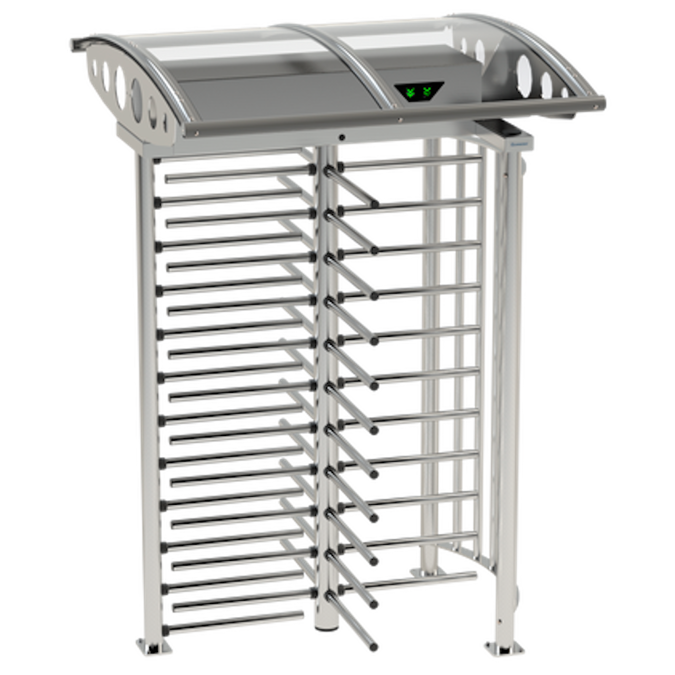 BIM objects - Free download! RotaSec Full Height Turnstile | BIMobject