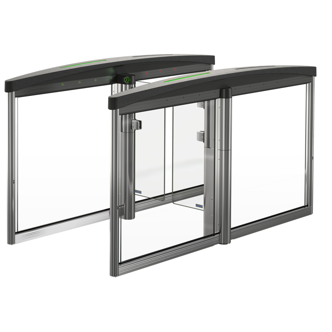 BIM objects - Free download! SpeedStile FLs DS Speed Gate Turnstile ...