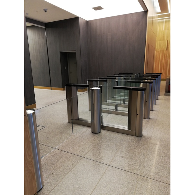 BIM objects - Free download! GlassStile S Glass Access Gate | BIMobject