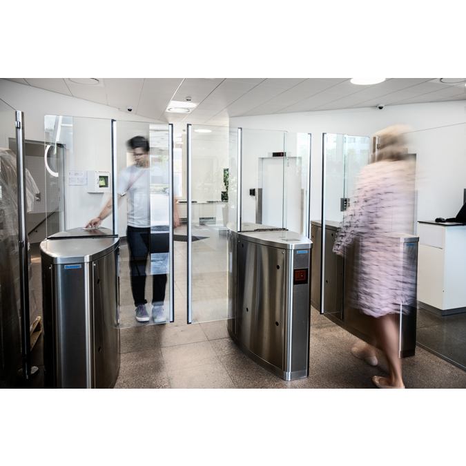 BIM objects - Free download! SpeedStile FP SpeedGate Turnstile | BIMobject