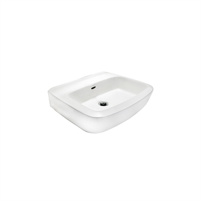 BIM objects - Free download! Lucca 550 Wall Hung Basin | BIMobject