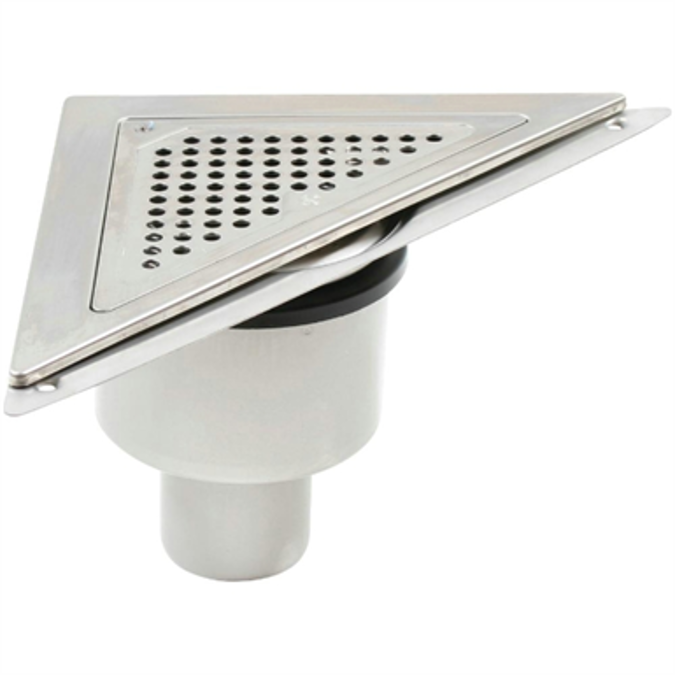 BIM objects - Free download! Bottom Outlet Corner Shower Drain with ...