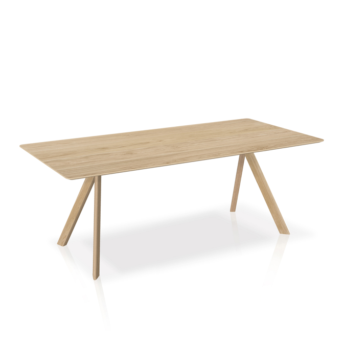 BIM objects - Free download! Atrivm indoor rectangular dining table ...