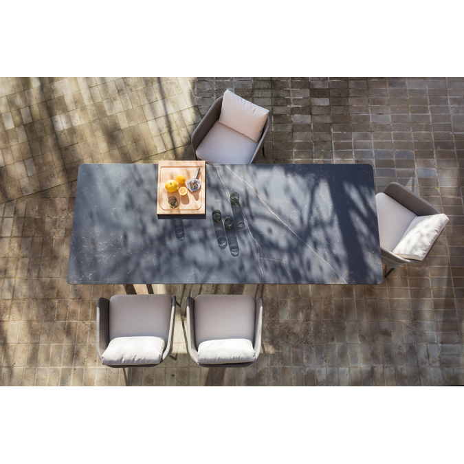 BIM objects - Free download! Atrivm outdoor rectangular dining table ...
