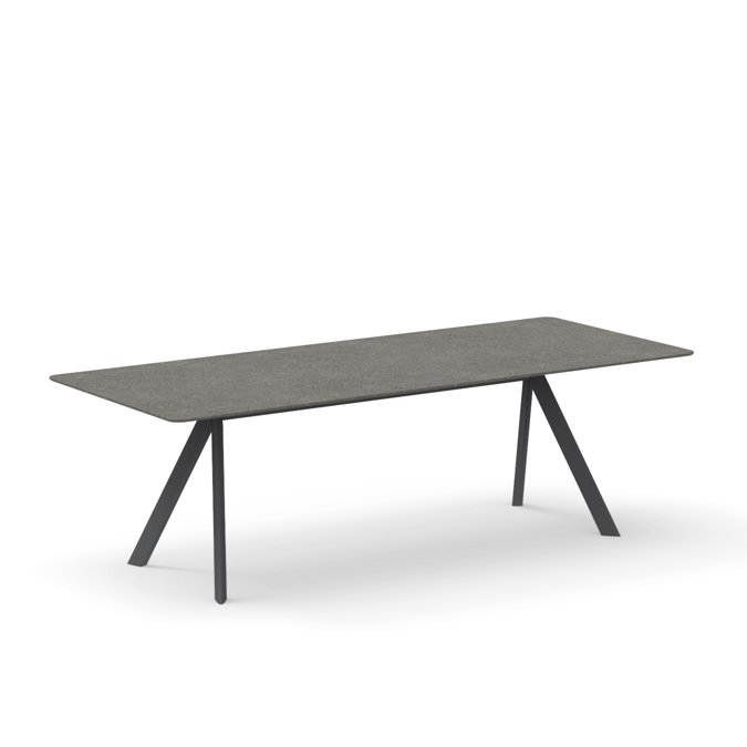 BIM objects - Free download! Atrivm outdoor rectangular dining table 240x98x74 | BIMobject