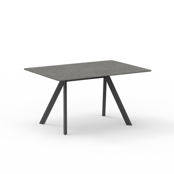 BIM objects - Free download! Atrivm outdoor rectangular dining table 140x98x74 | BIMobject