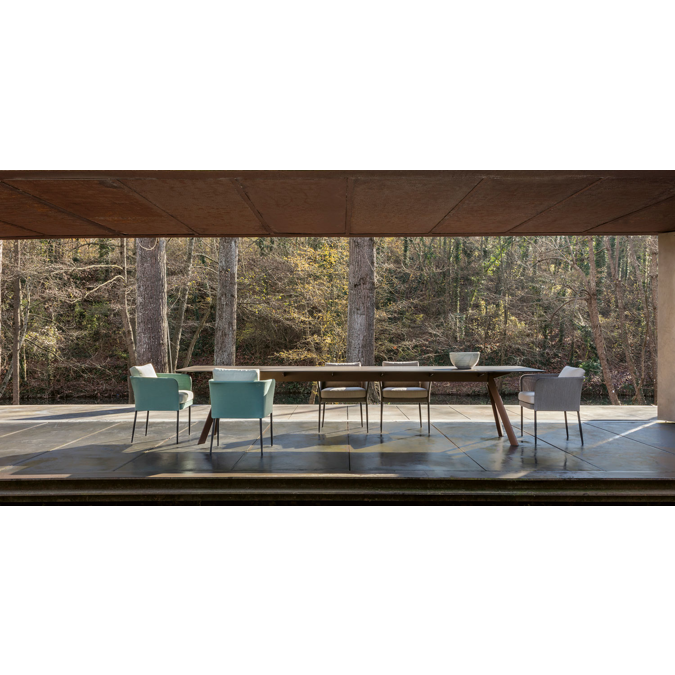 Objetos BIM - ¡Descarga gratis! Mesa rectangular Atrivm outdoor 360x98x74 | BIMobject