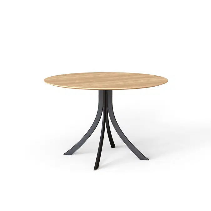 BIM objects - Free download! Falcata indoor round dining table Ø 115x75 ...