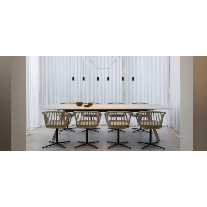 Objetos BIM - ¡Descarga gratis! Mesa rectangular Atrivm indoor | BIMobject