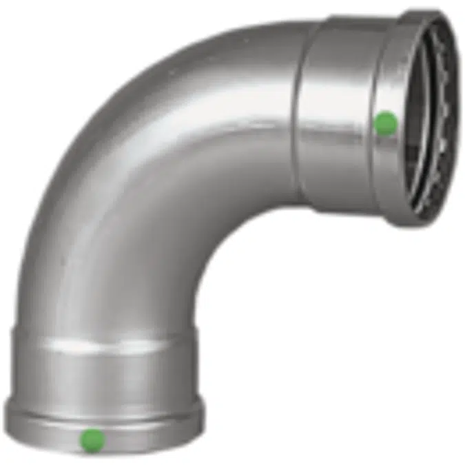 BIM objects - Free download! ProPress Stainless XL-S Elbow - 90° - 316 Stainless Steel - Zero ...