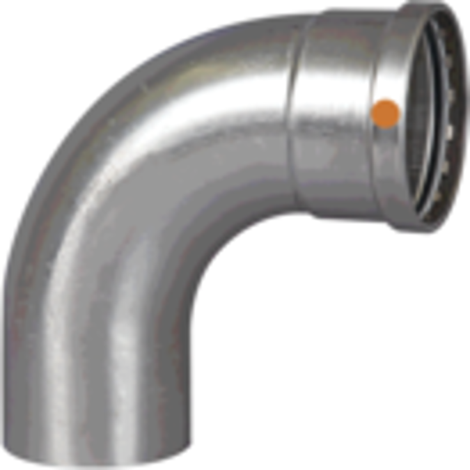 BIM objects - Free download! ProPress Stainless XL-S Elbow - 90° - 304 ...
