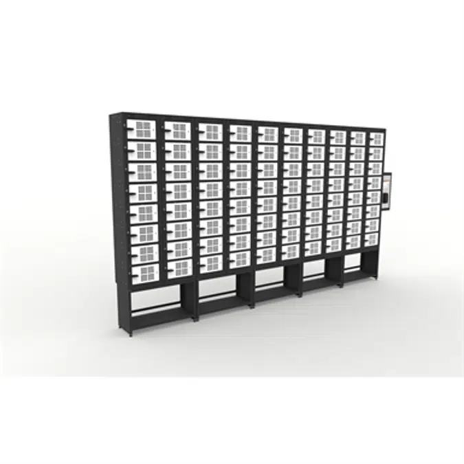 BIM objects - Free download! Touch Asset Locker - 80 way | BIMobject