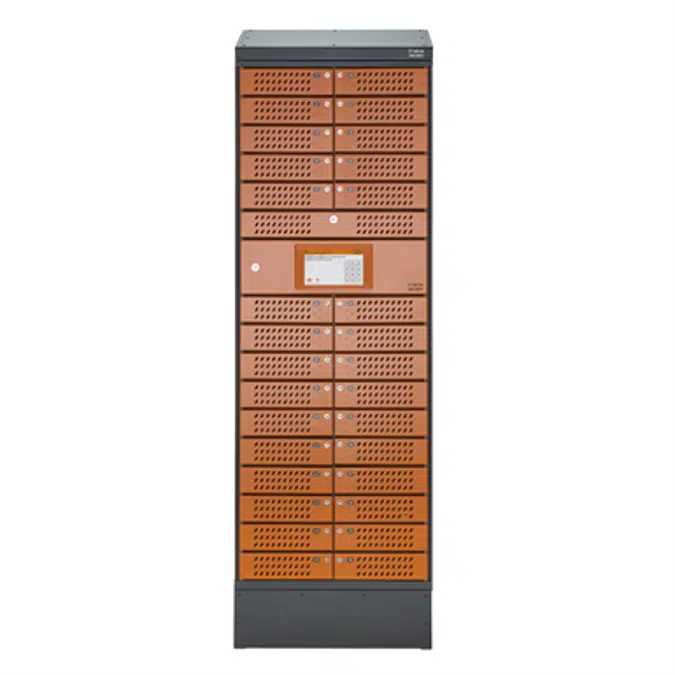 BIM objects - Free download! Touch Tablet Locker - 30 way | BIMobject