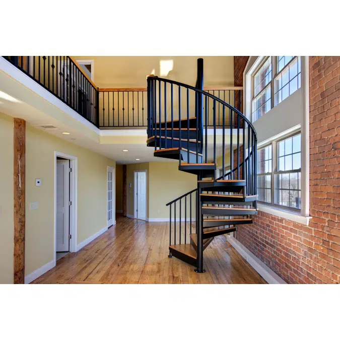 Objetos BIM - Download gratuito! Classic Steel Spiral Stairs | BIMobject