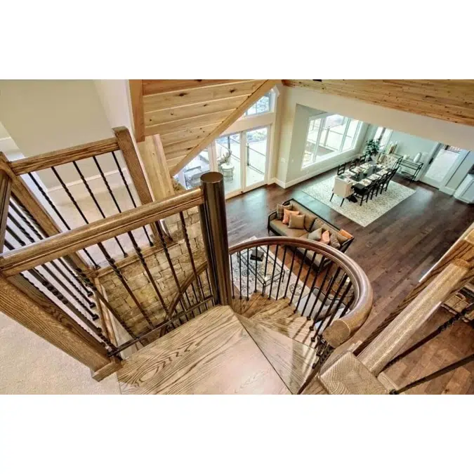 Objets BIM - Téléchargement gratuit ! Forged Iron Spiral Stair | BIMobject