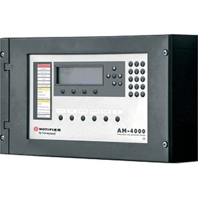 BIM objects - Free download! Fire detection control panel - AM4000 ...