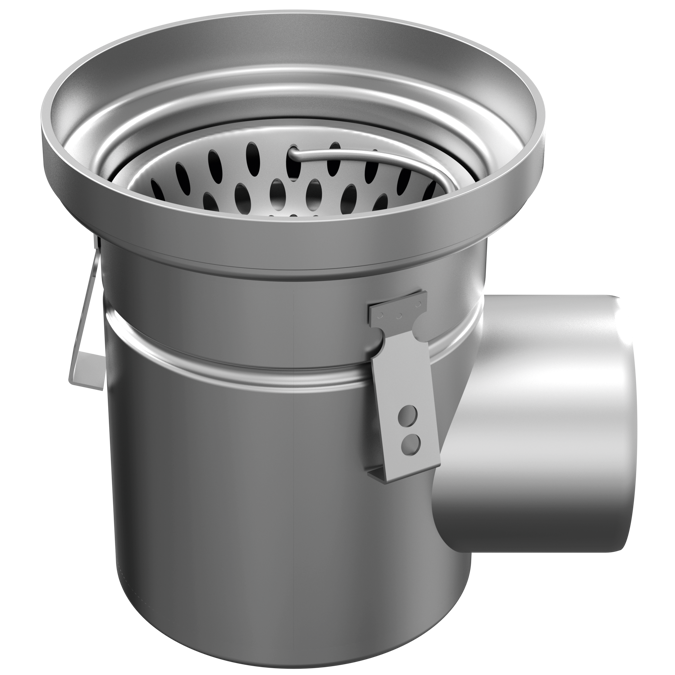 BIM objects - Free download! Mini FLOOR DRAIN – gully horizontal with ...