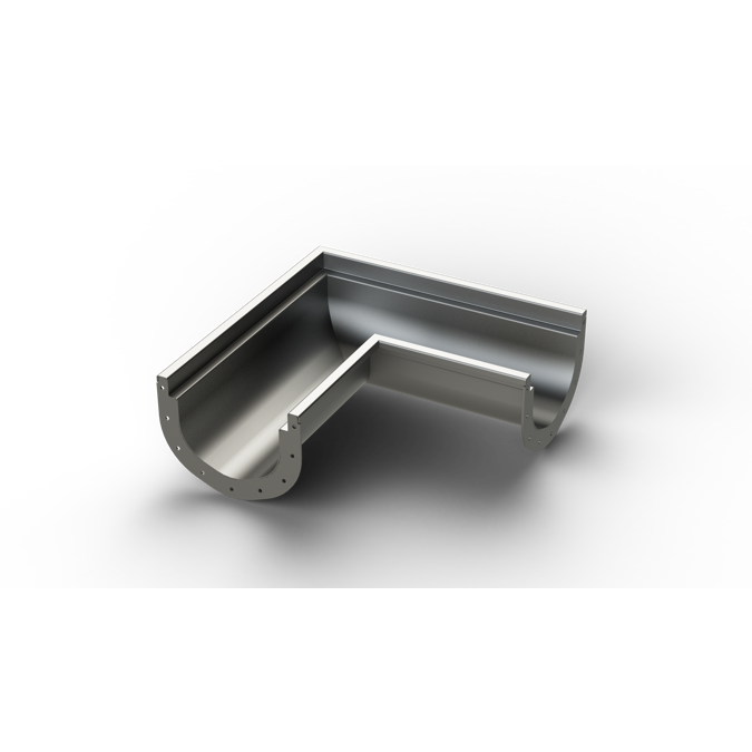 BIM objects - Free download! Rounded Bottom Channel Corner | BIMobject