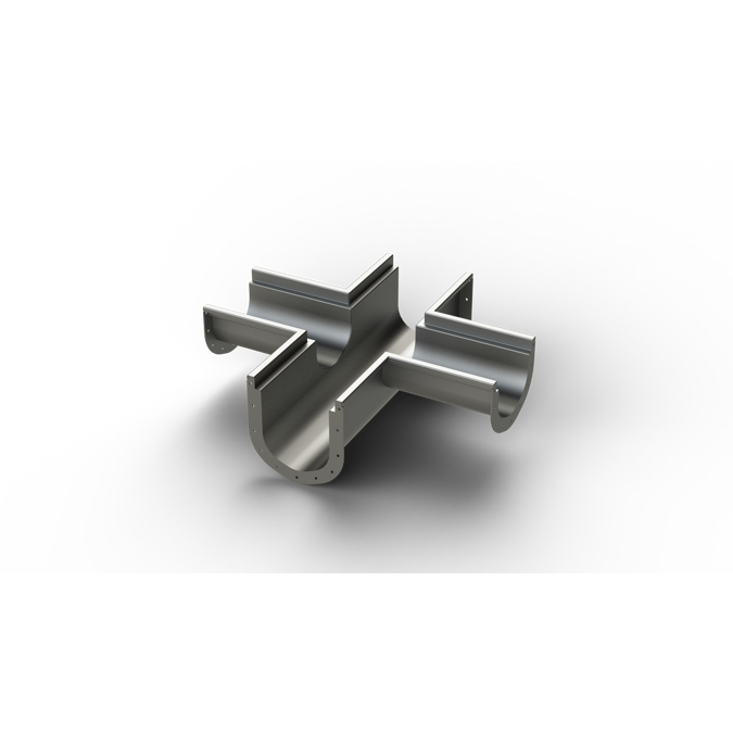 BIM objects - Free download! Rounded Bottom Channel Crossing without ...