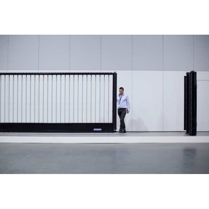 BIM objects - Free download! Sliding gate uGate 80 Single leaf | BIMobject