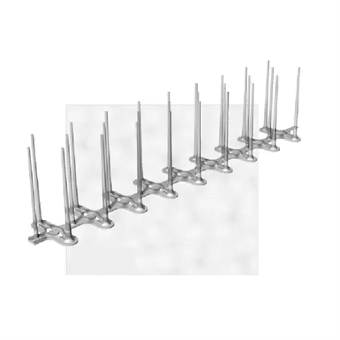 BIM objects - Free download! Bird Flex-Spikes, without adhesive tape, 1 ...
