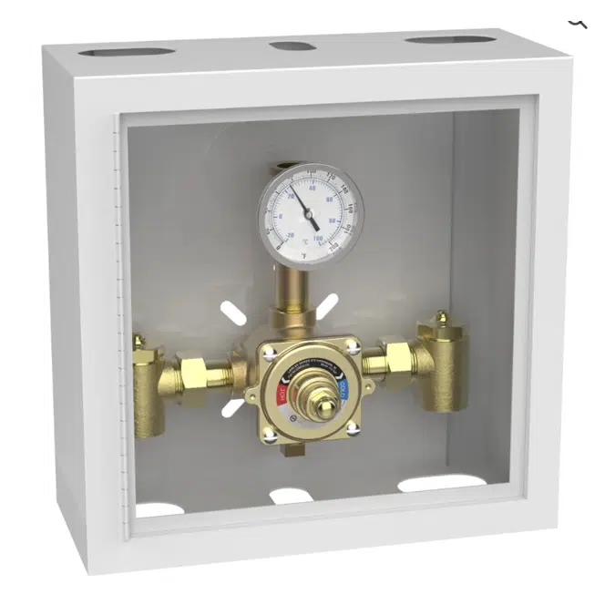 BIM objects - Free download! 410-75 Piped Thermometer Cabinet | BIMobject