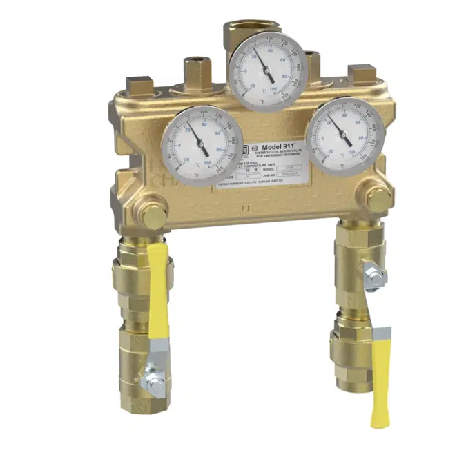 BIM objects - Free download! 911 Thermometer with Inlet Piping | BIMobject