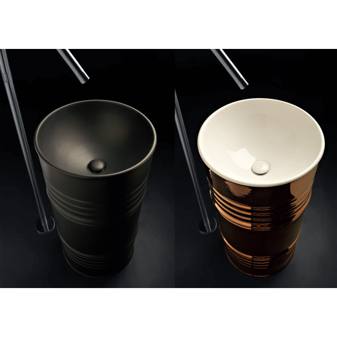 BIM objects - Free download! ARTWORK BARREL free standing washbasin ...