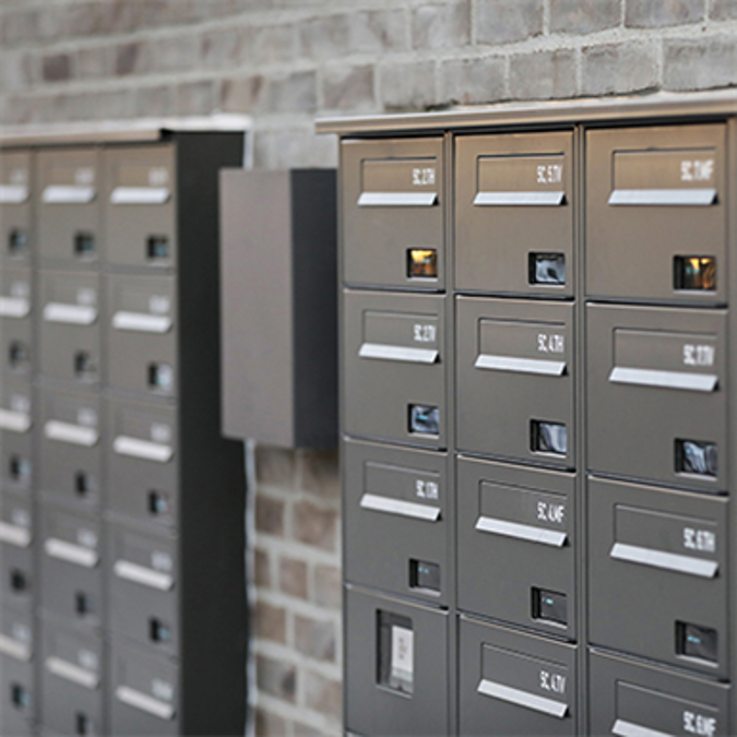 BIM objects - Free download! Electronic mailbox, e-Line (711W-TM ...