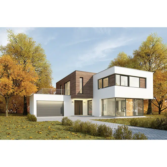 BIM objects - Free download! UNILUX PureLine - wood-alu window fixed ...