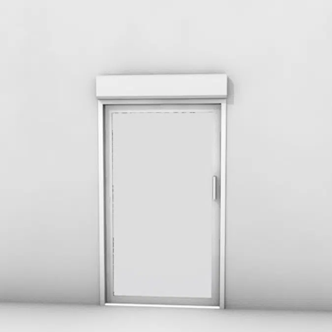 BIM objects - Free download! Single pocket door with shutter | BIMobject