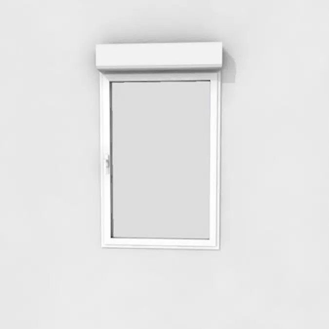 BIM objects - Free download! Single window with shutter | BIMobject