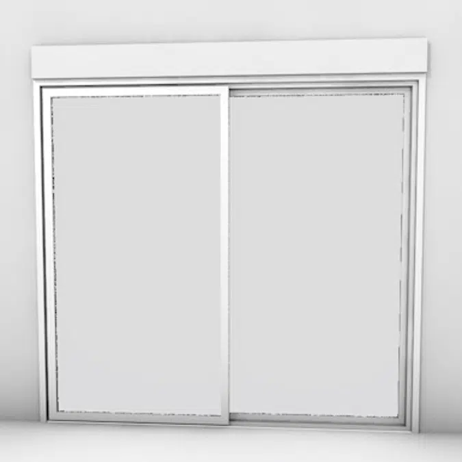 BIM objects - Free download! Double sliding door with shutter | BIMobject