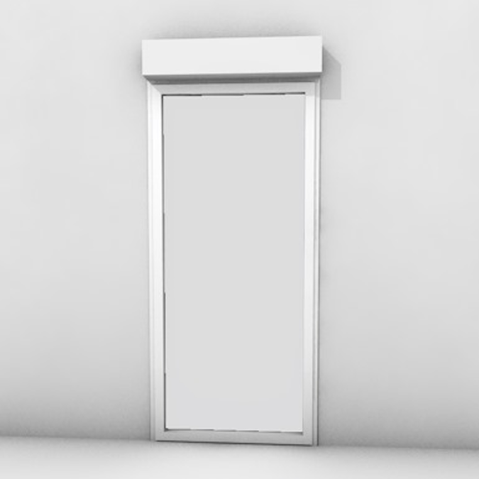 BIM objects - Free download! Single door with shutter | BIMobject
