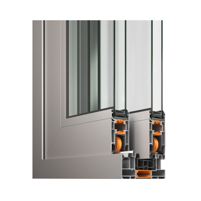 Objetos BIM - ¡Descarga gratis! Sliding and lift & slide insulated system SMARTIA M450 | BIMobject
