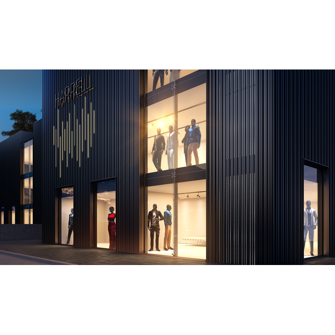 BIM 对象 - 免费下载！ SMARTIA Barcode Cladding | BIMobject