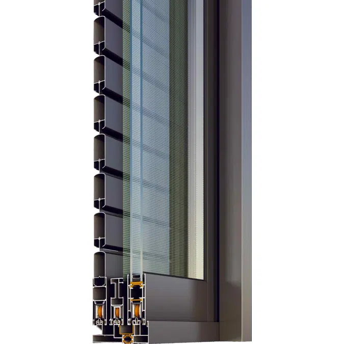 Objetos BIM - ¡Descarga gratis! Sliding insulated system SMARTIA S350 ...