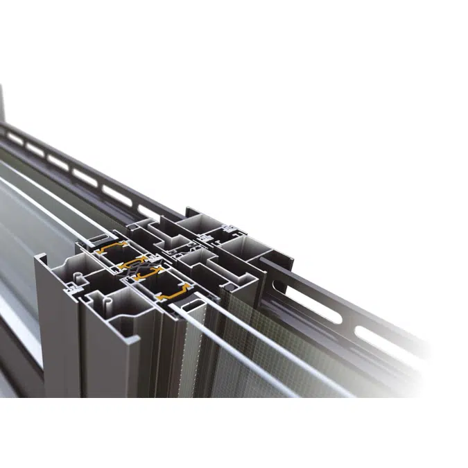 Objetos BIM - ¡Descarga gratis! Sliding insulated system SMARTIA S350 ...