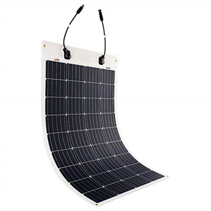 BIM objects - Free download! Rich Solar 100 Watt 12 Volt Flexible ...