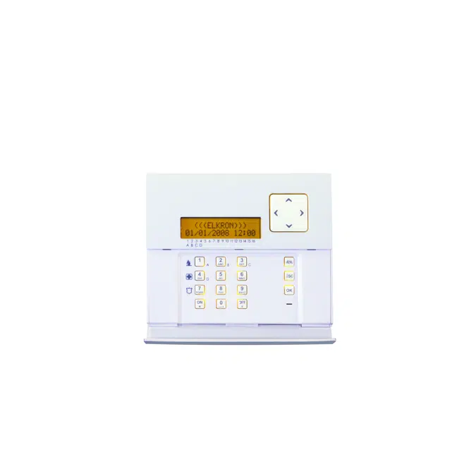 BIM objects - Free download! Remote keypad with alphanumeric LCD, 2 ...