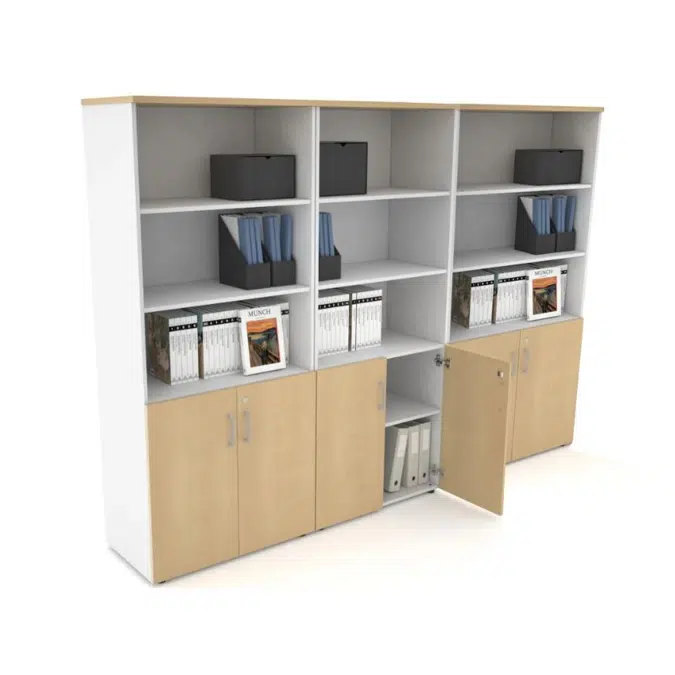 BIM objects - Free download! Uniform Large Storage Cupboard with Small ...
