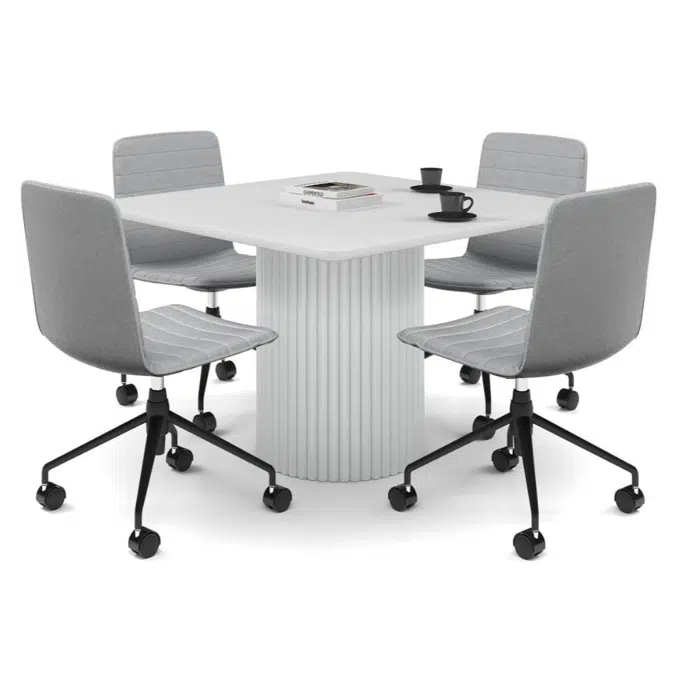 BIM objects - Free download! Baobab Circular Base Boardroom Rectangle ...